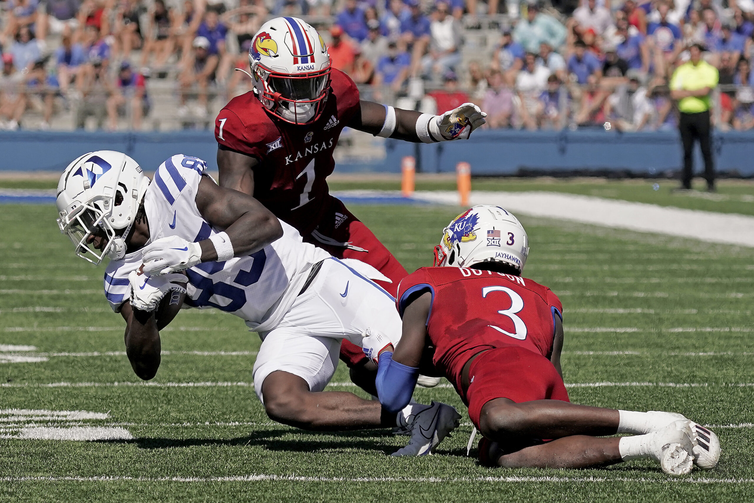 Kansas football defense improving but still a work in progress | News ...
